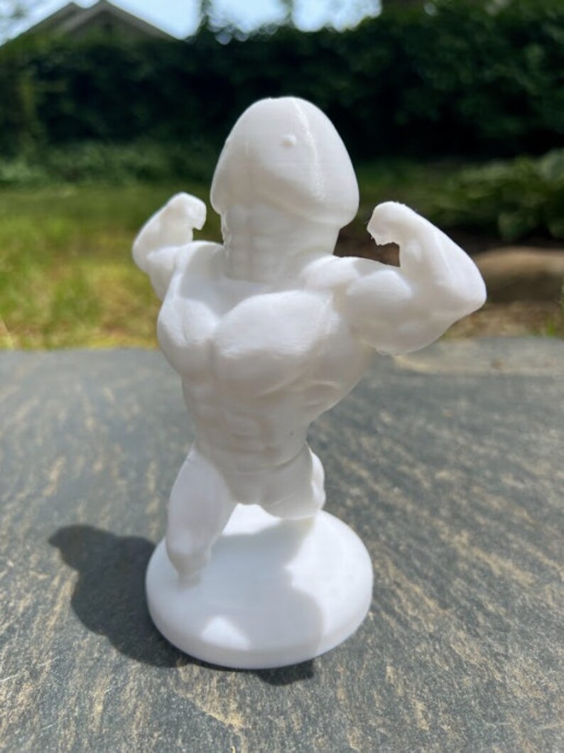 Ultra Swole Weiner Figure 3d Print Penis Body Builder - Etsy