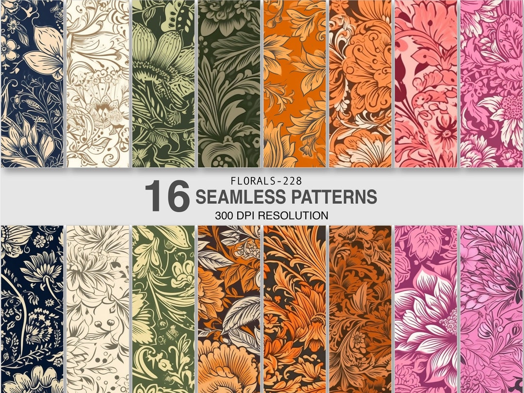 Seamless Patterns for Print on Demand Commercial Use Digital Patterns ...
