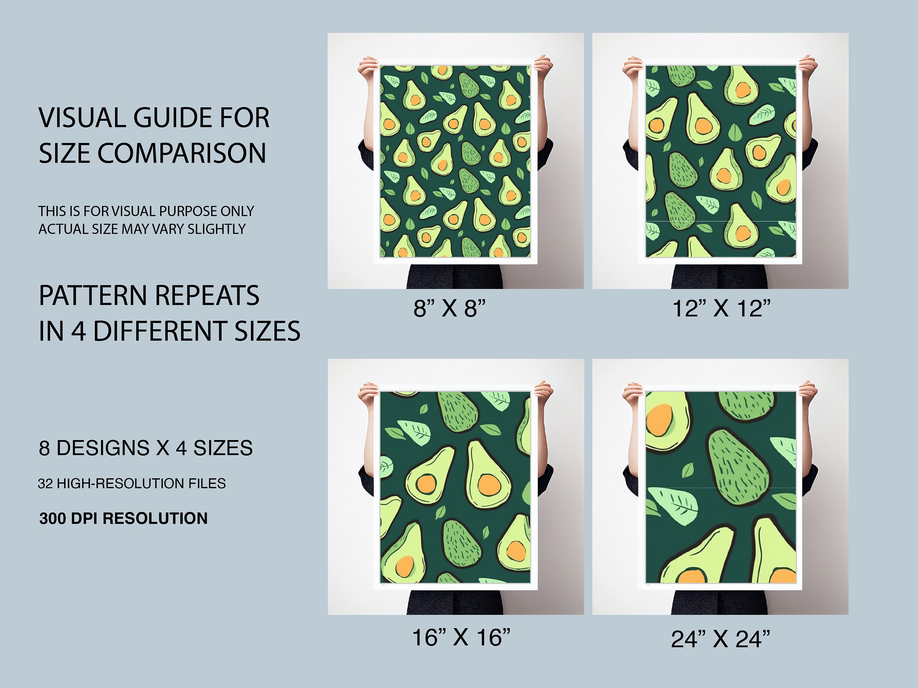 Avocado Print Digital Paper, Seamless Patterns (digital Download) - Etsy