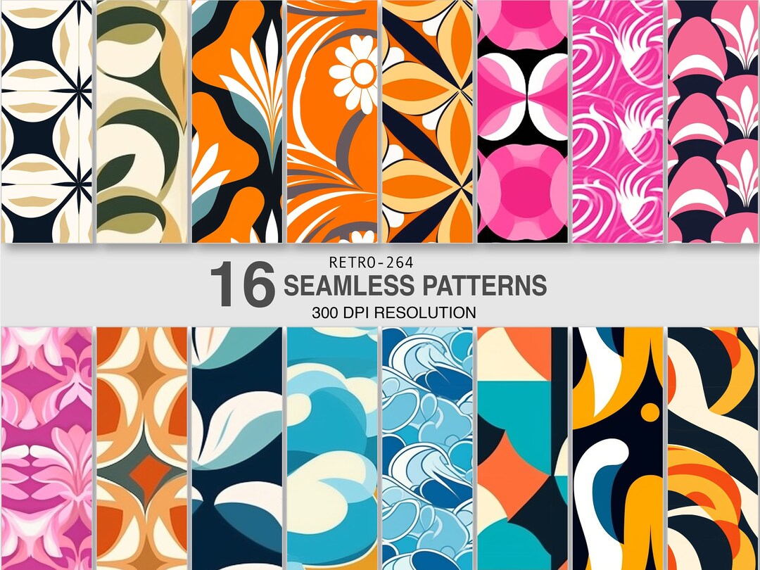 Seamless Patterns for Print on Demand Commercial Use Digital Patterns ...