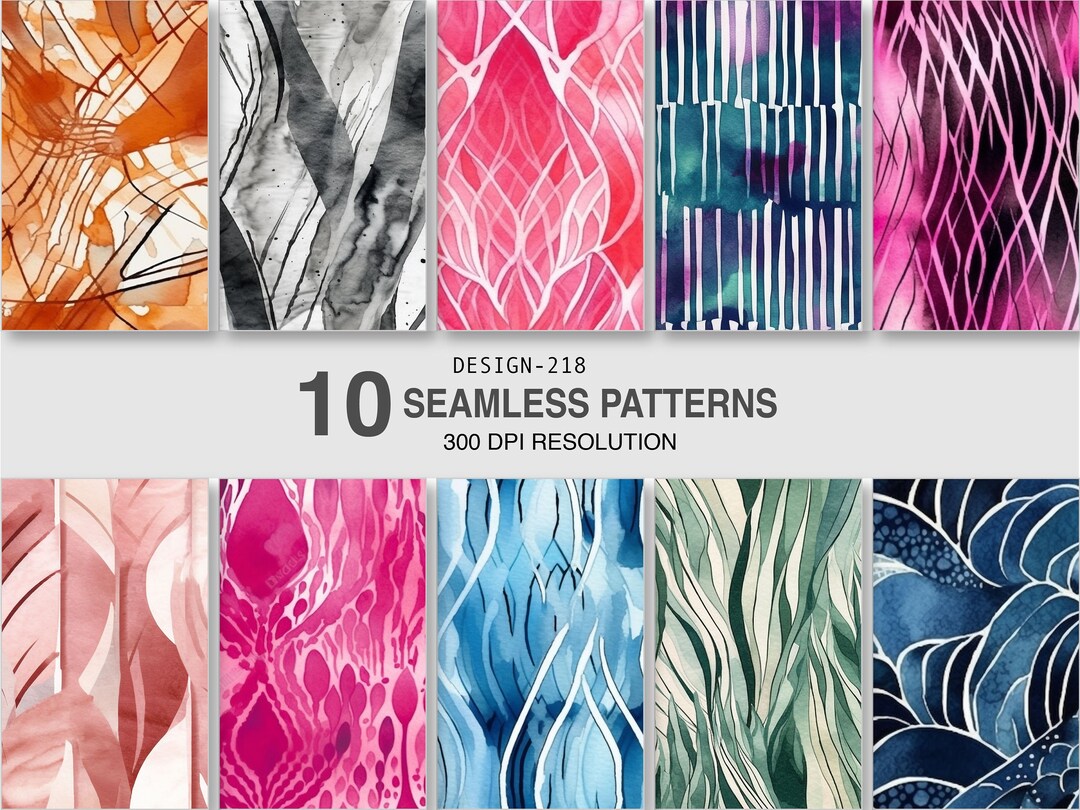 Seamless Patterns for Print on Demand Commercial Use Digital Patterns ...