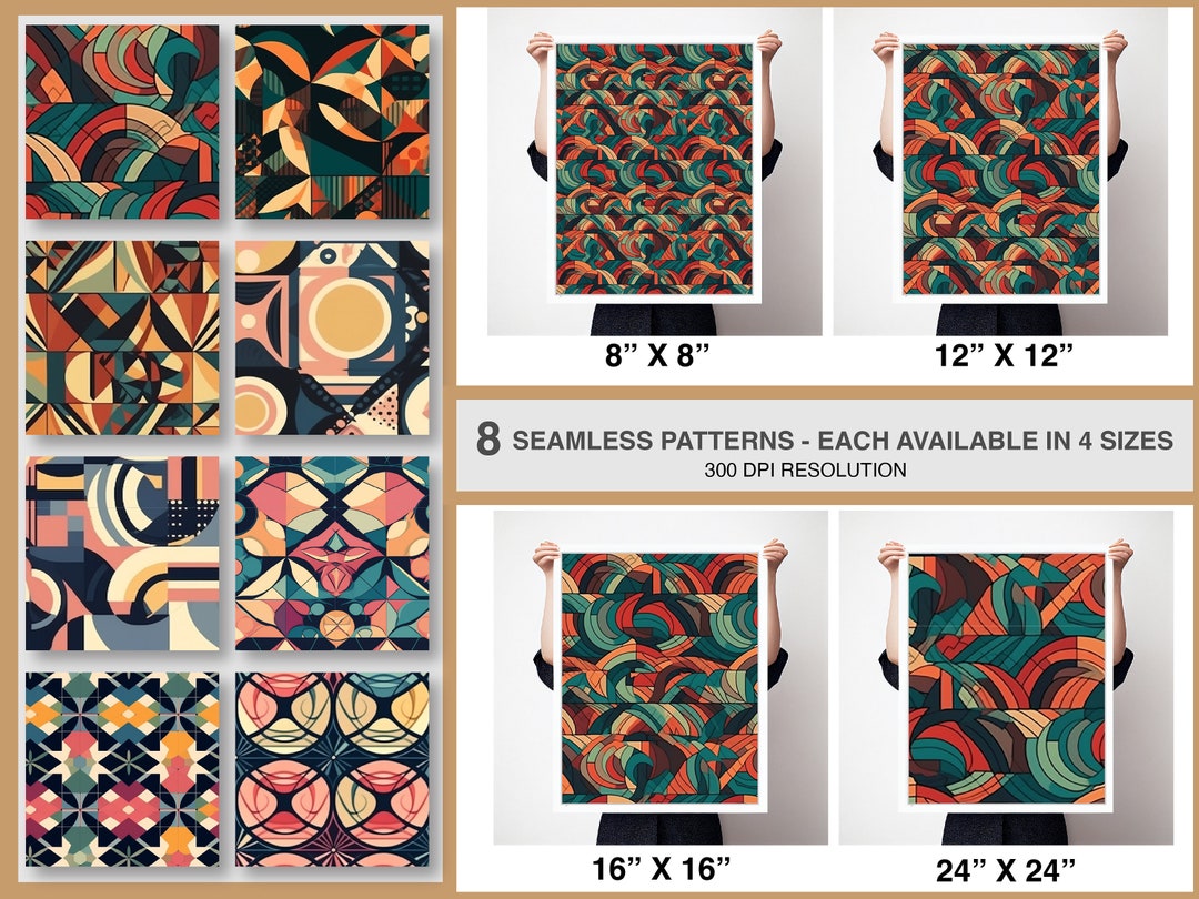 Seamless Digital Patterns for Print on Demand Commercial and Personal ...
