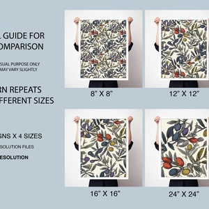 Olive Design Digital Paper Seamless Patterns for Print on Demand ...