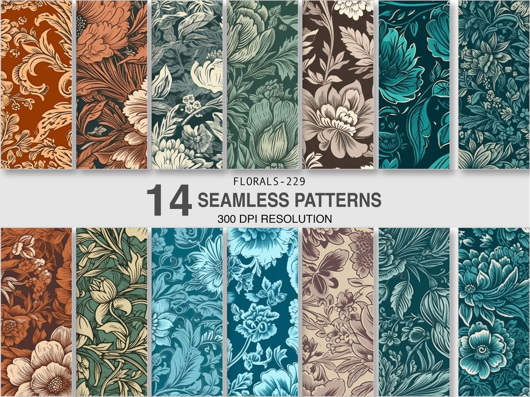 Seamless Patterns for Print on Demand Commercial Use Digital Patterns ...