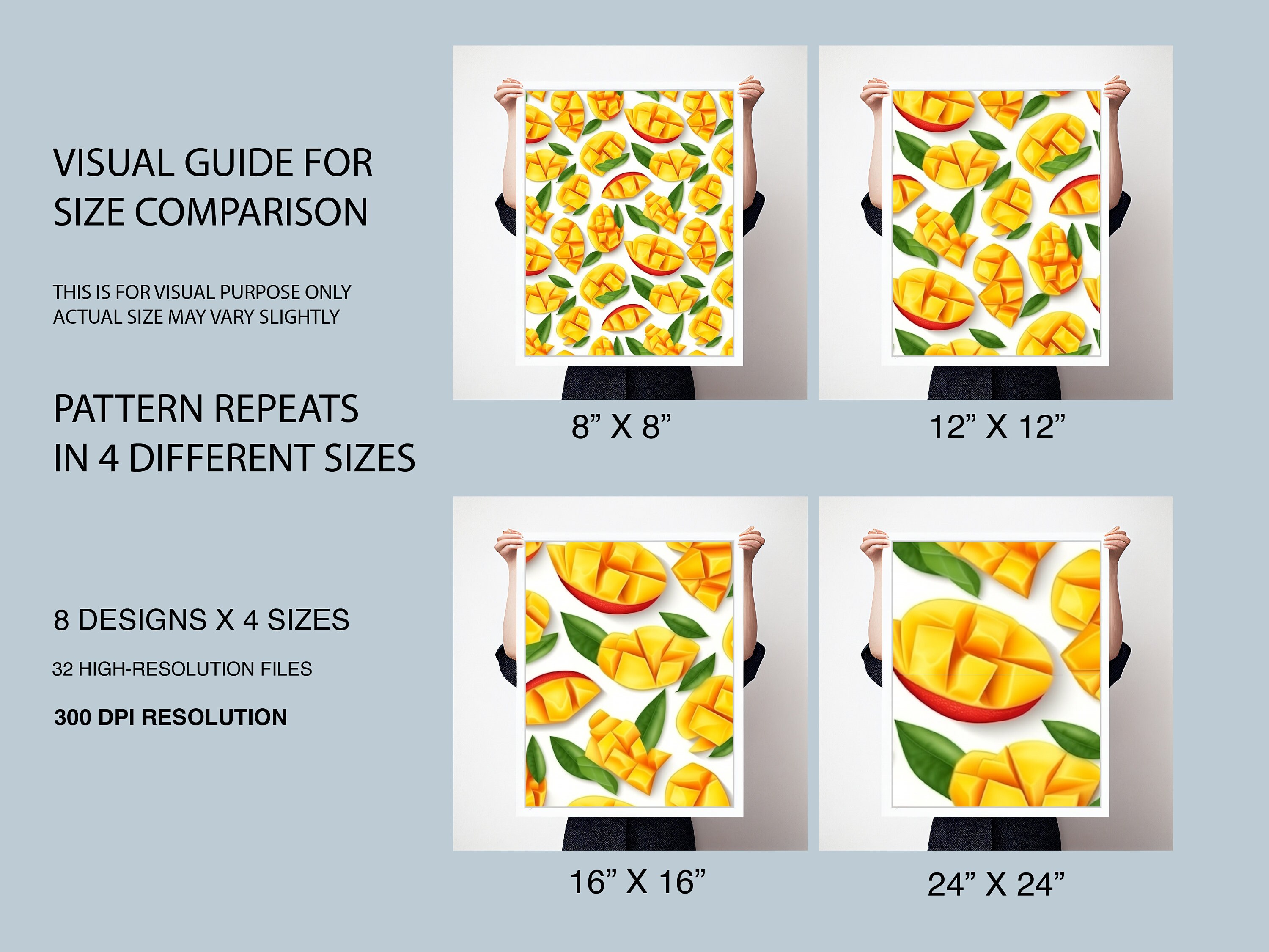 Fruit Design Digital Paper Seamless Patterns for Print on Demand ...