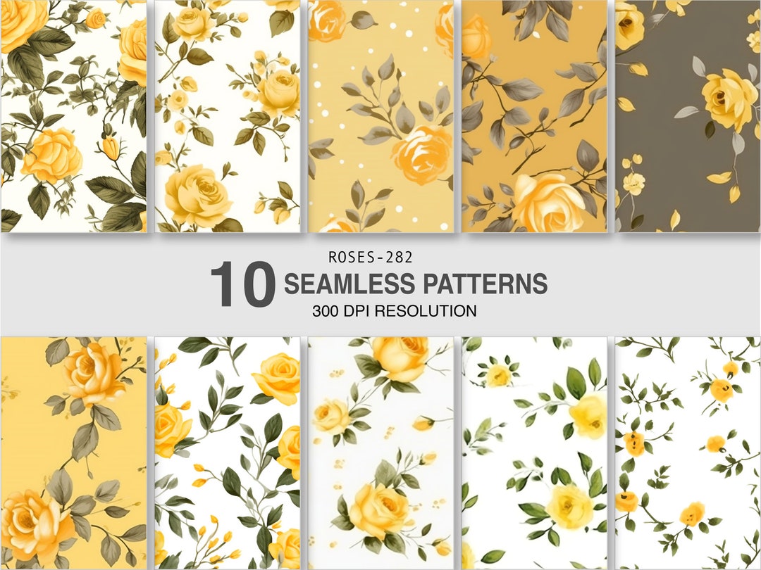 Seamless Patterns for Print on Demand Commercial Use Digital Patterns ...