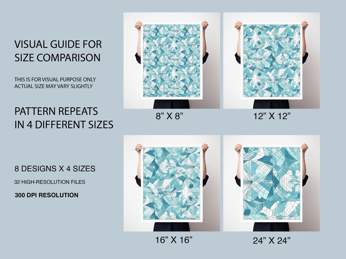 Seamless Digital Patterns for Print on Demand Commercial and Personal ...
