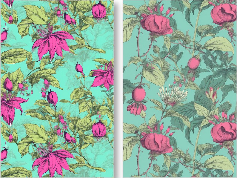 Seamless Patterns for Print on Demand Commercial Use Digital Patterns ...