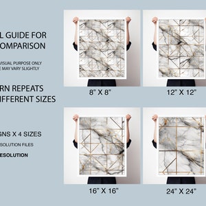 Marble Design Digital Paper Seamless Patterns for Print on Demand ...