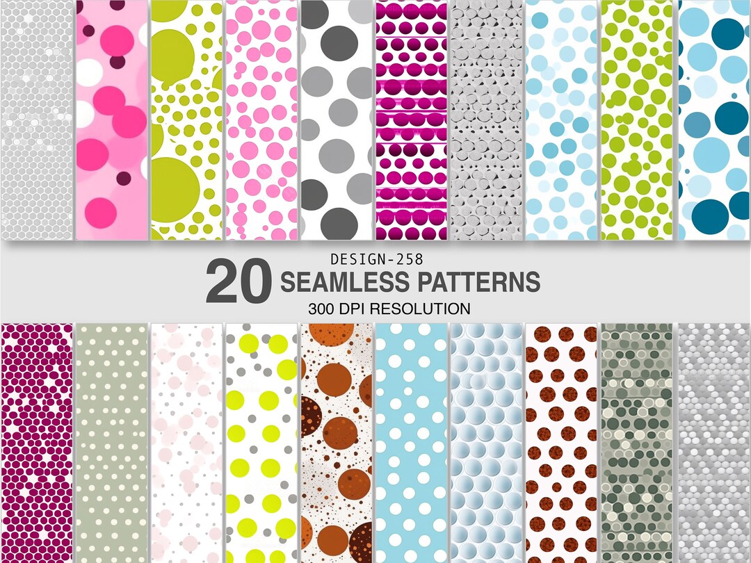 Seamless Patterns for Print on Demand Commercial Use Digital Patterns ...