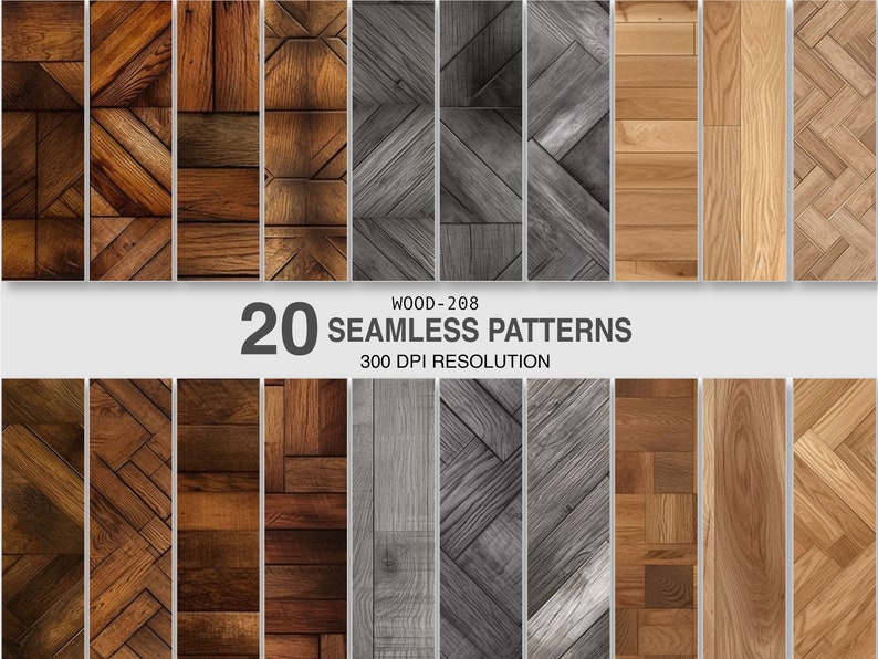 Wood Texture Seamless Patterns for Print on Demand Commercial Use ...