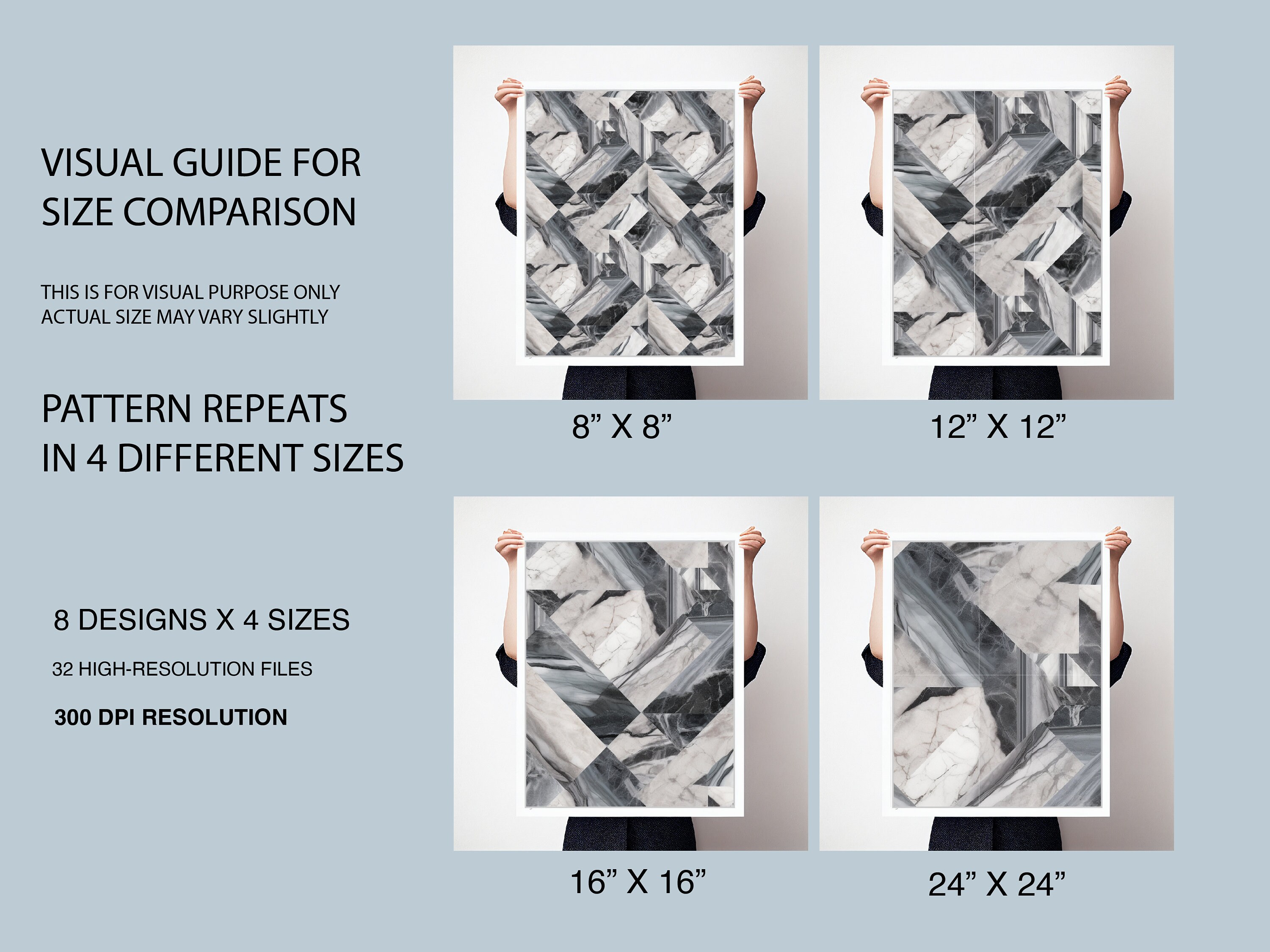 Marble Design Digital Paper Seamless Patterns for Print on Demand ...