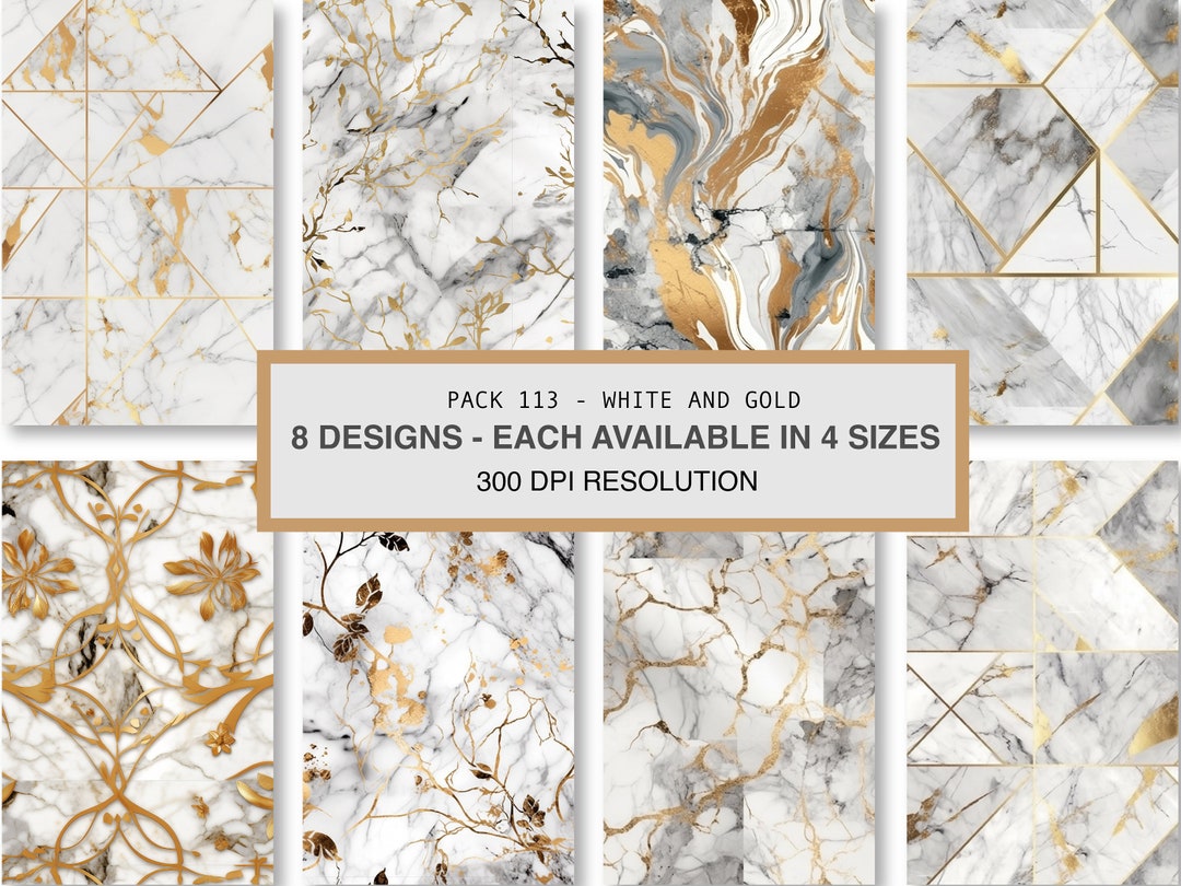 Marble Design Digital Paper Seamless Patterns for Print on Demand ...