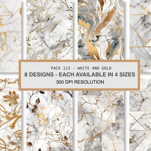 Marble Design Digital Paper Seamless Patterns for Print on Demand ...