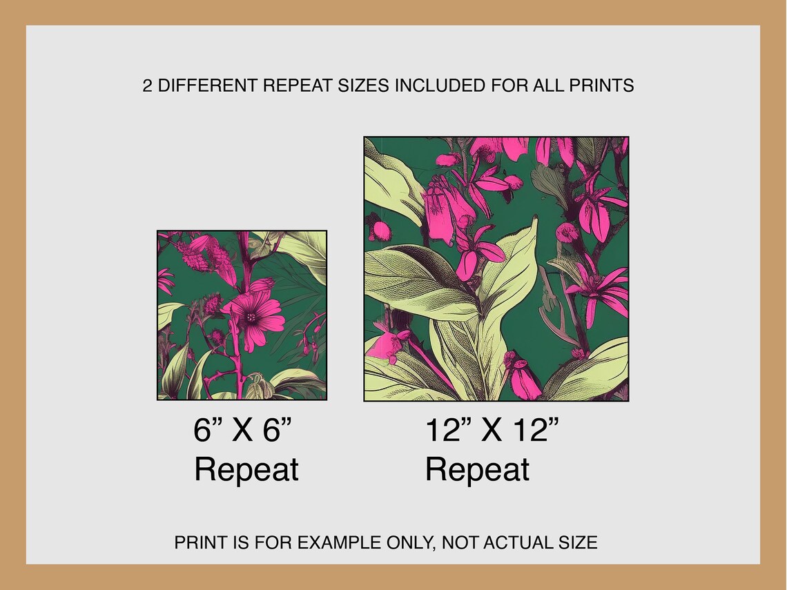 Seamless Patterns for Print on Demand Commercial Use Digital Patterns ...