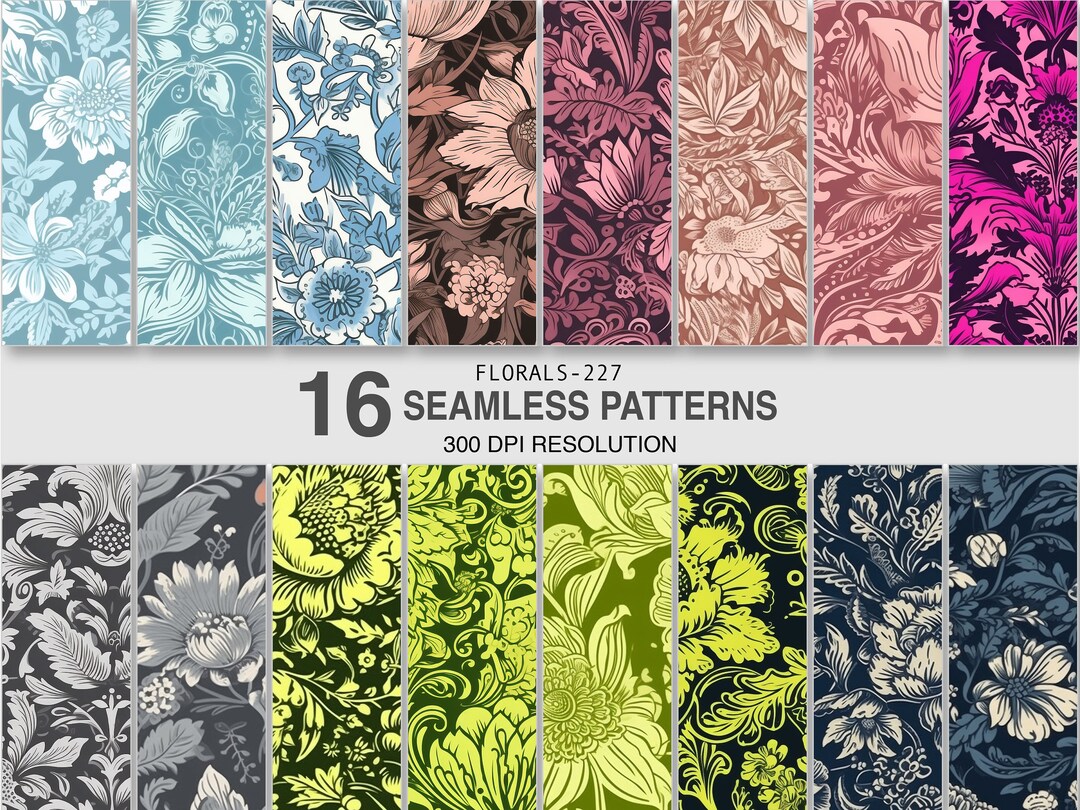 Seamless Patterns for Print on Demand Commercial Use Digital Patterns ...