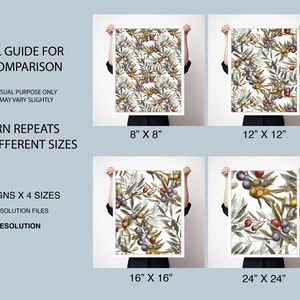 Olive Design Digital Paper Seamless Patterns for Print on Demand ...