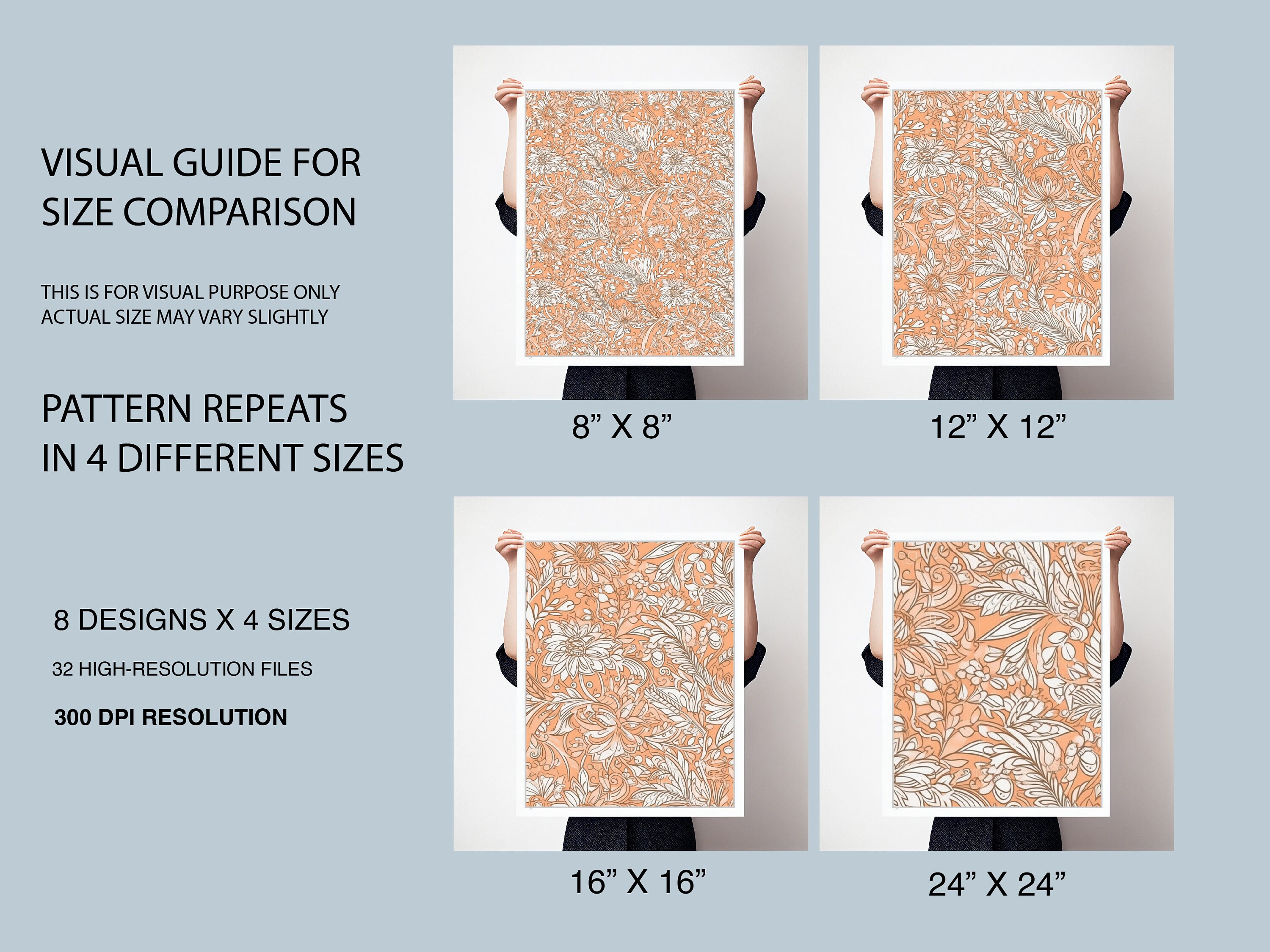 Floral Seamless Pattern Digital Paper Commercial Use Digital Patterns ...