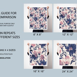 Floral Seamless Pattern Digital Paper Commercial Use Digital Patterns ...