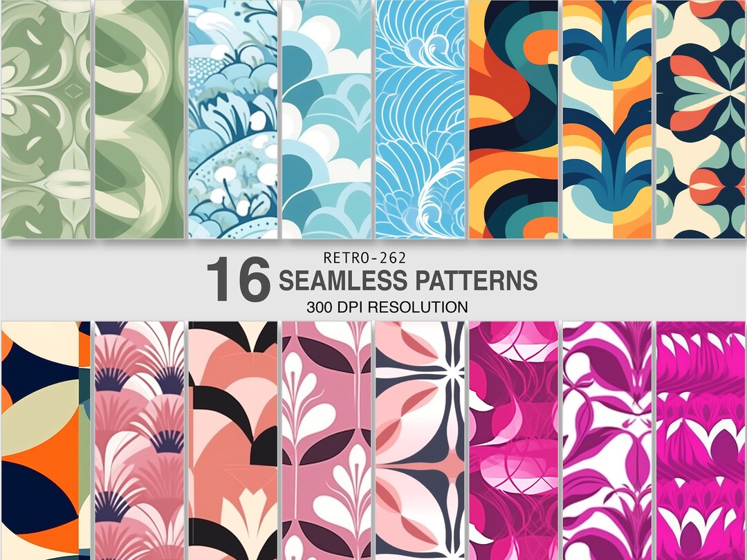 Seamless Patterns for Print on Demand Commercial Use Digital Patterns ...