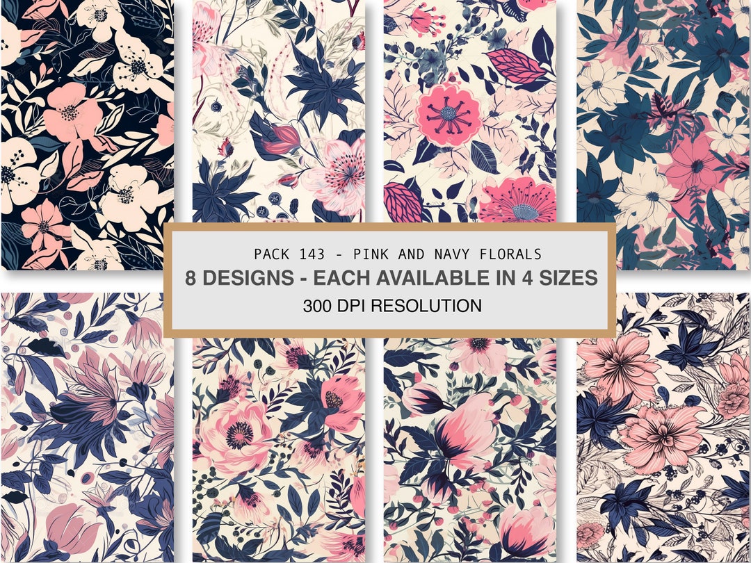 Floral Seamless Pattern Digital Paper Commercial Use Digital Patterns ...