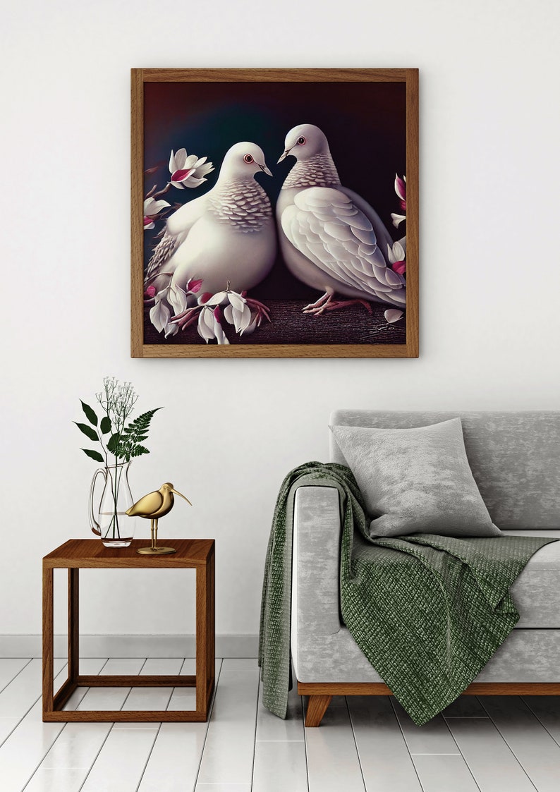 Dove Art Print | Minimalist Home Decor (digital Download) - Etsy