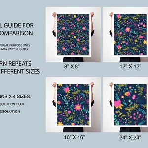 Floral Seamless Pattern Digital Paper Commercial Use Digital Patterns ...