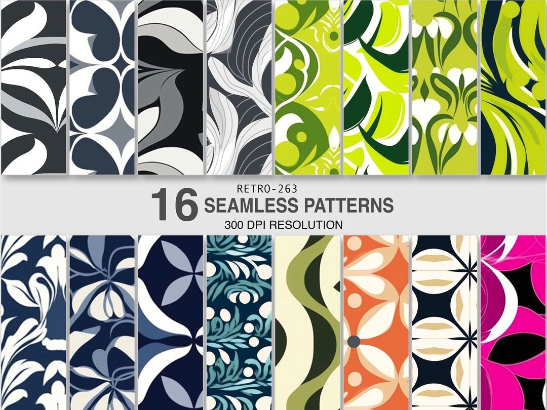 Seamless Patterns for Print on Demand Commercial Use Digital Patterns ...