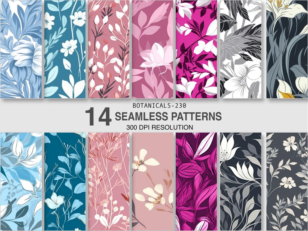 Seamless Patterns for Print on Demand Commercial Use Digital Patterns ...
