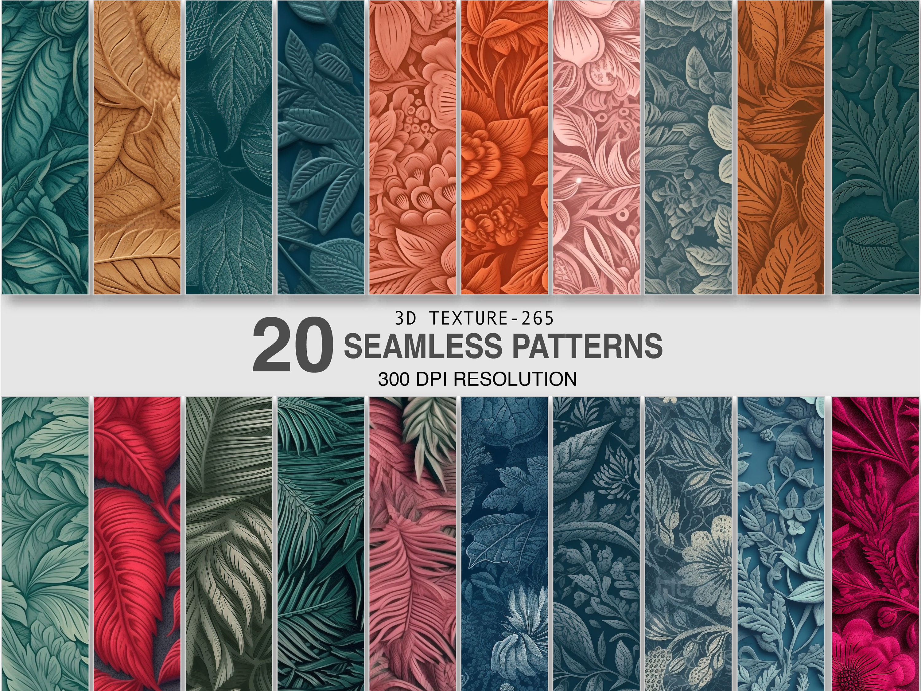 Seamless Patterns for Print on Demand Commercial Use Digital Patterns ...