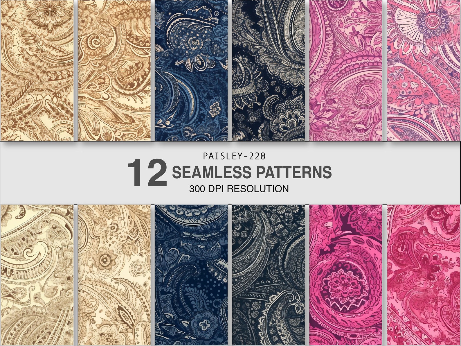 Seamless Patterns for Print on Demand Commercial Use Digital Patterns ...