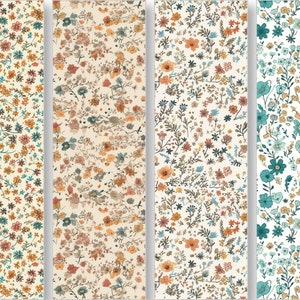 Floral Seamless Pattern Digital Paper Commercial Use Digital Patterns ...