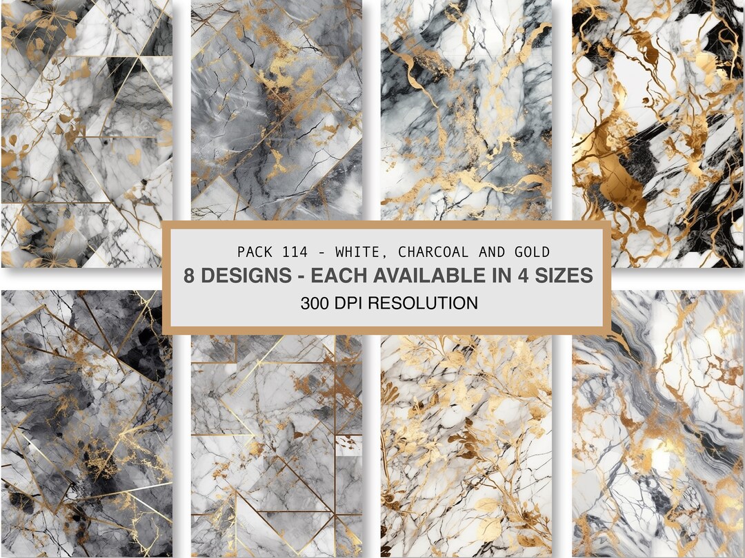 Marble Design Digital Paper Seamless Patterns for Print on Demand ...
