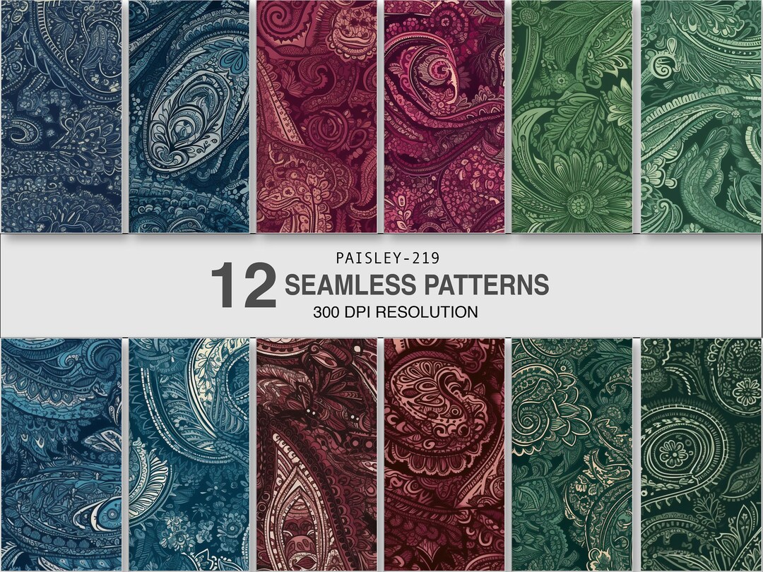 Seamless Patterns for Print on Demand Commercial Use Digital Patterns ...