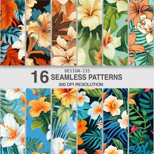 Floral Seamless Pattern Digital Paper Commercial Use Digital Patterns ...