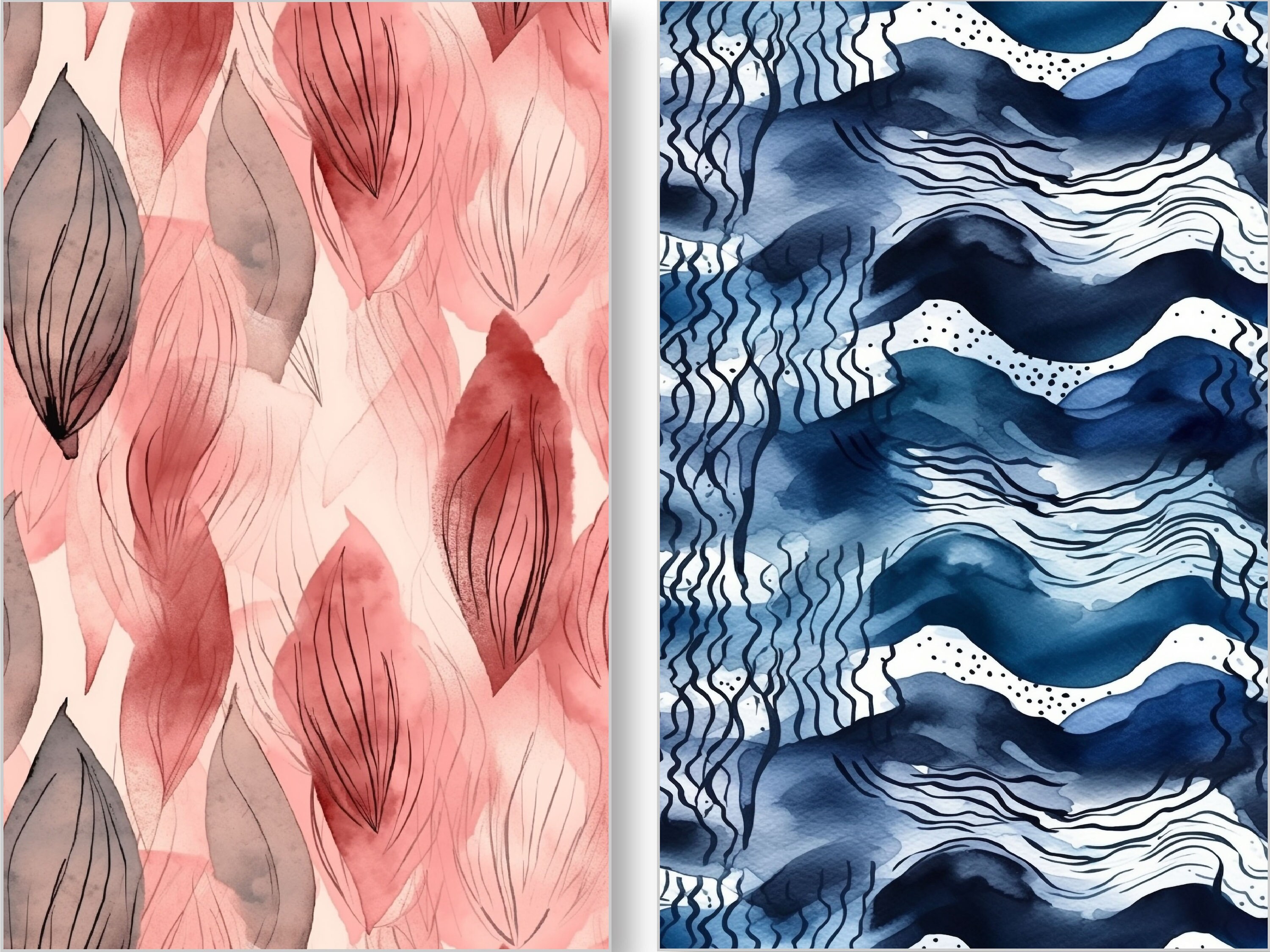 Seamless Patterns for Print on Demand Commercial Use Digital Patterns ...