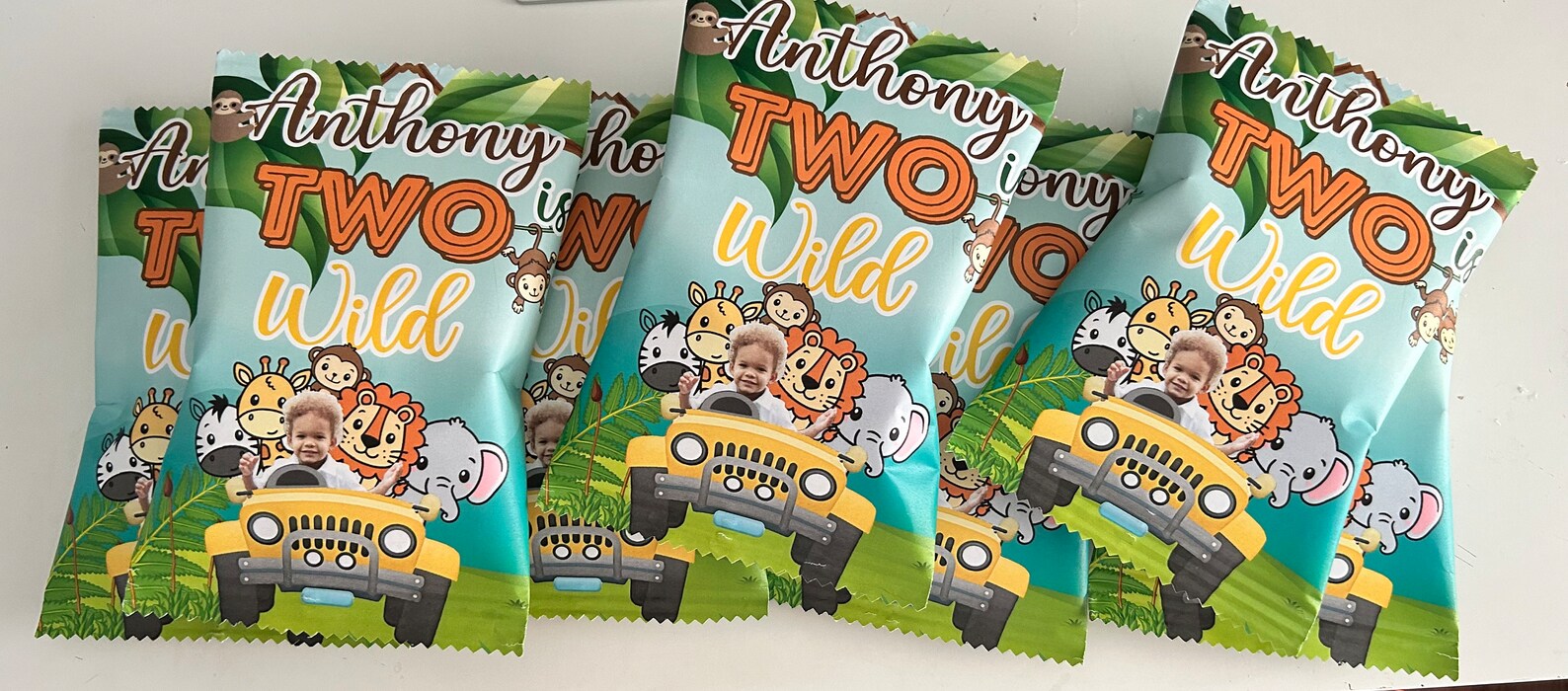 Two Wild Custom Chip Bags, Personalized Chip Bags, Custom Chip Bags ...