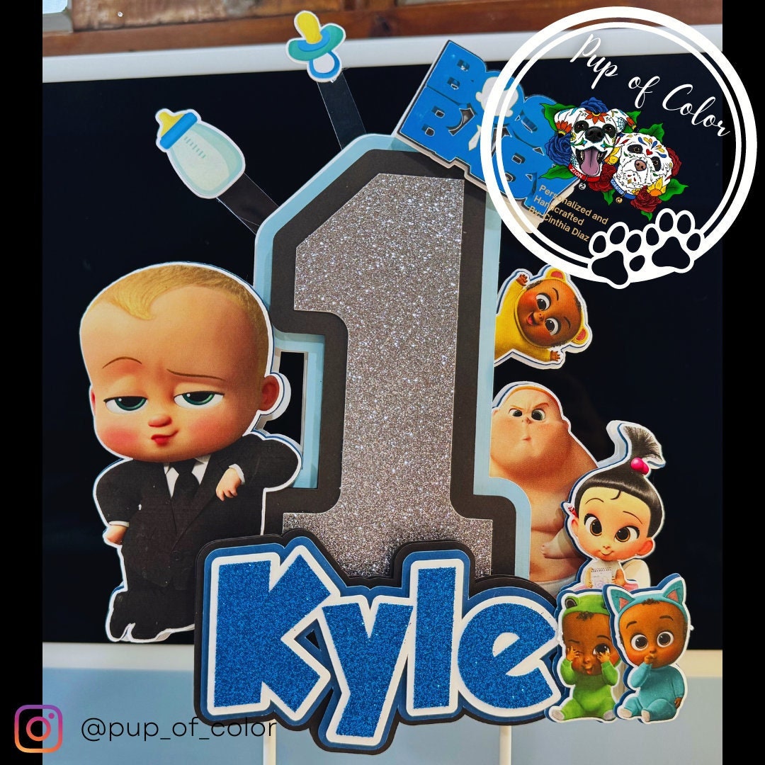 Boss Baby Inspired Cake Topper, Baby Boss, Boss Baby, Birthday Topper ...