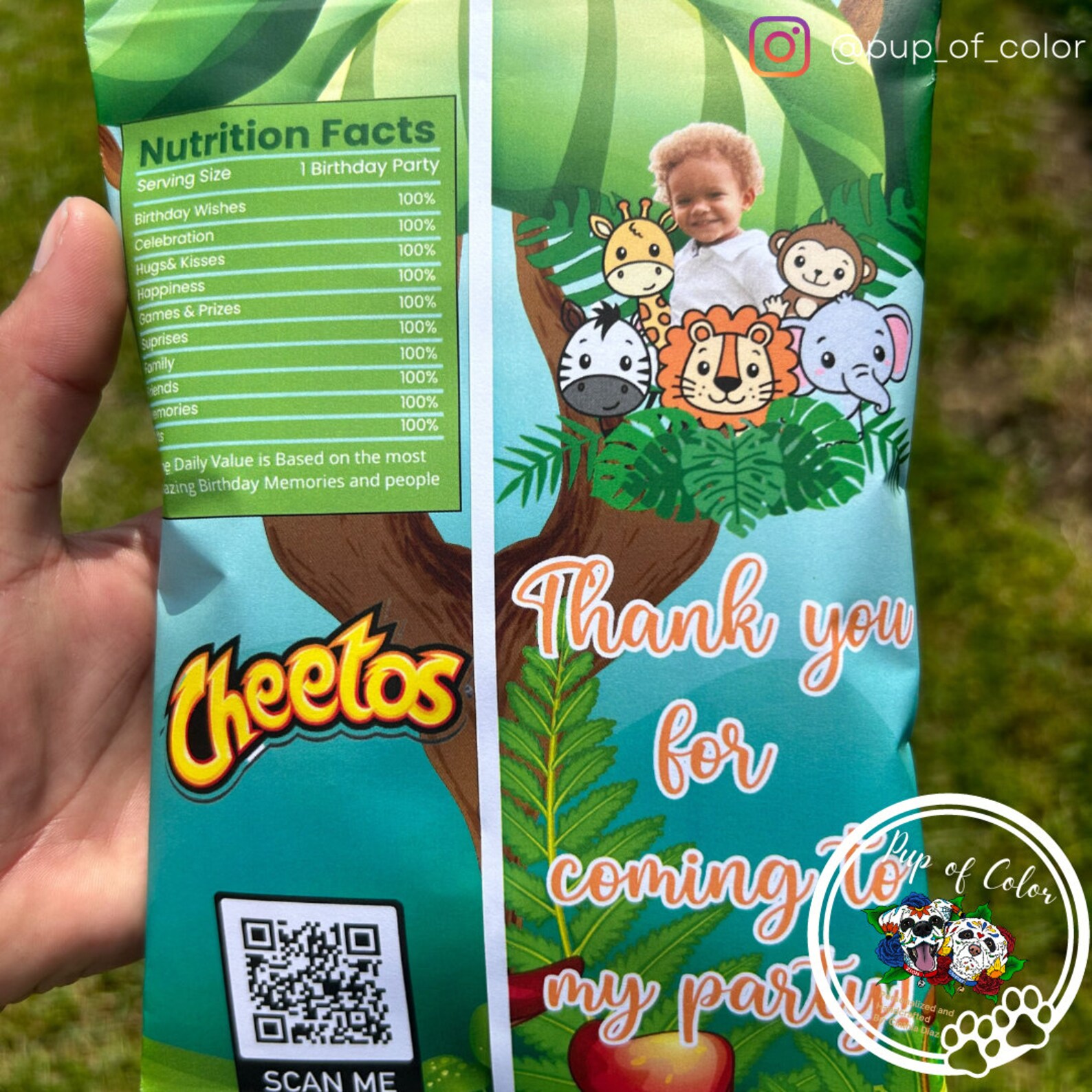 Two Wild Custom Chip Bags, Personalized Chip Bags, Custom Chip Bags ...