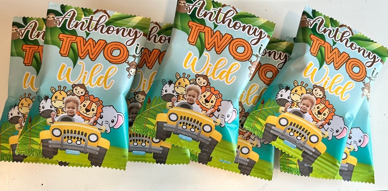 Two Wild Custom Chip Bags, Personalized Chip Bags, Custom Chip Bags ...
