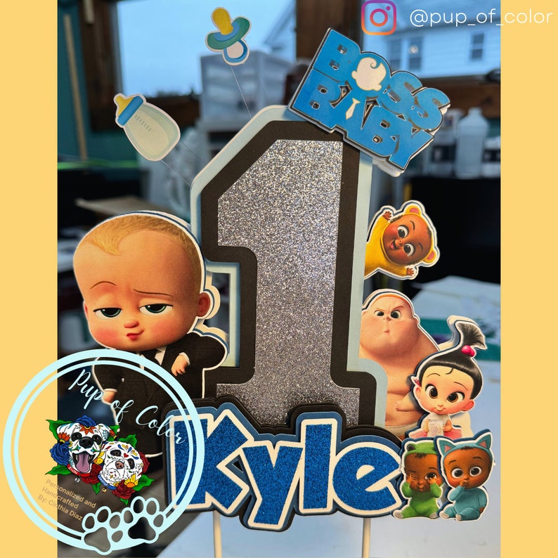 Boss Baby Inspired Cake Topper, Baby Boss, Boss Baby, Birthday Topper ...