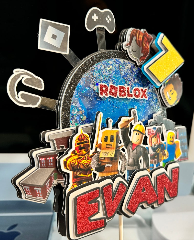 Roblox Cake Topper, Roblox Cake Decor, Birthday Cake Decor, Roblox ...