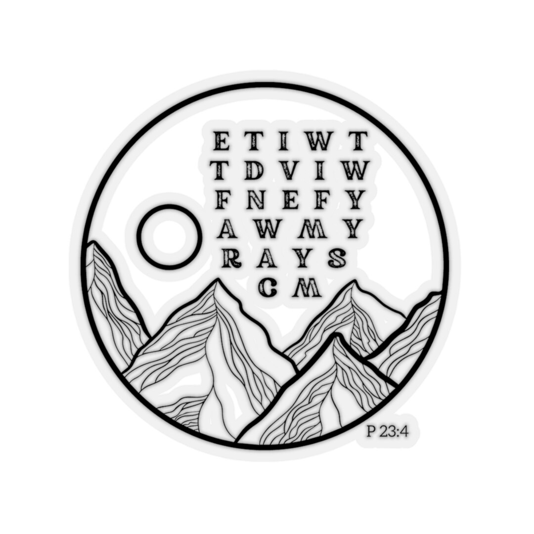 Bible Verse Transparent Sticker Bible Scripture Christian Stickers ...