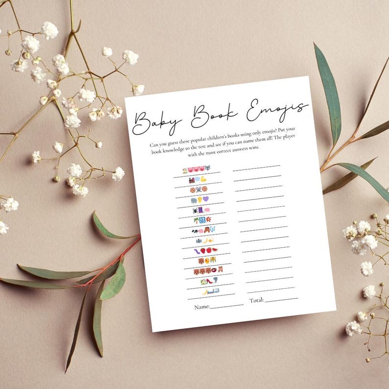 Minimalist Baby Shower Games Bundle: 25 Printable Activities (digital ...