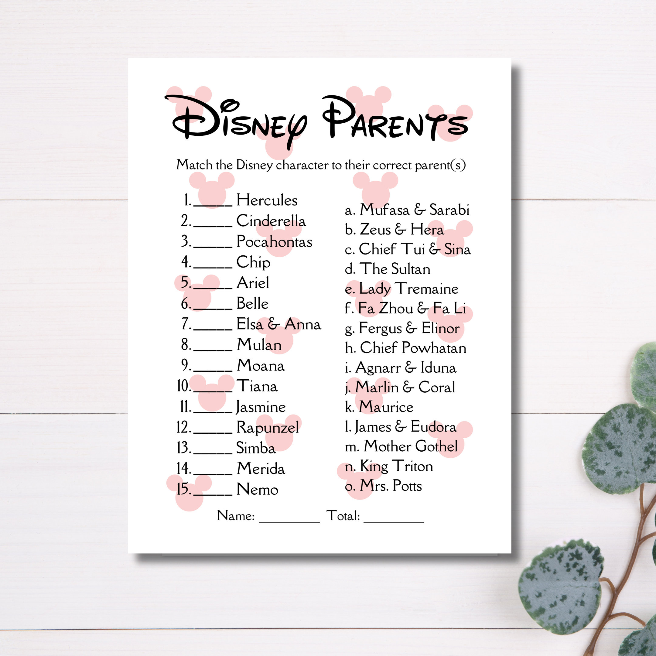 Mickey Minnie Themed Baby Shower Games Mini Bundle 5 / Baby Shower ...