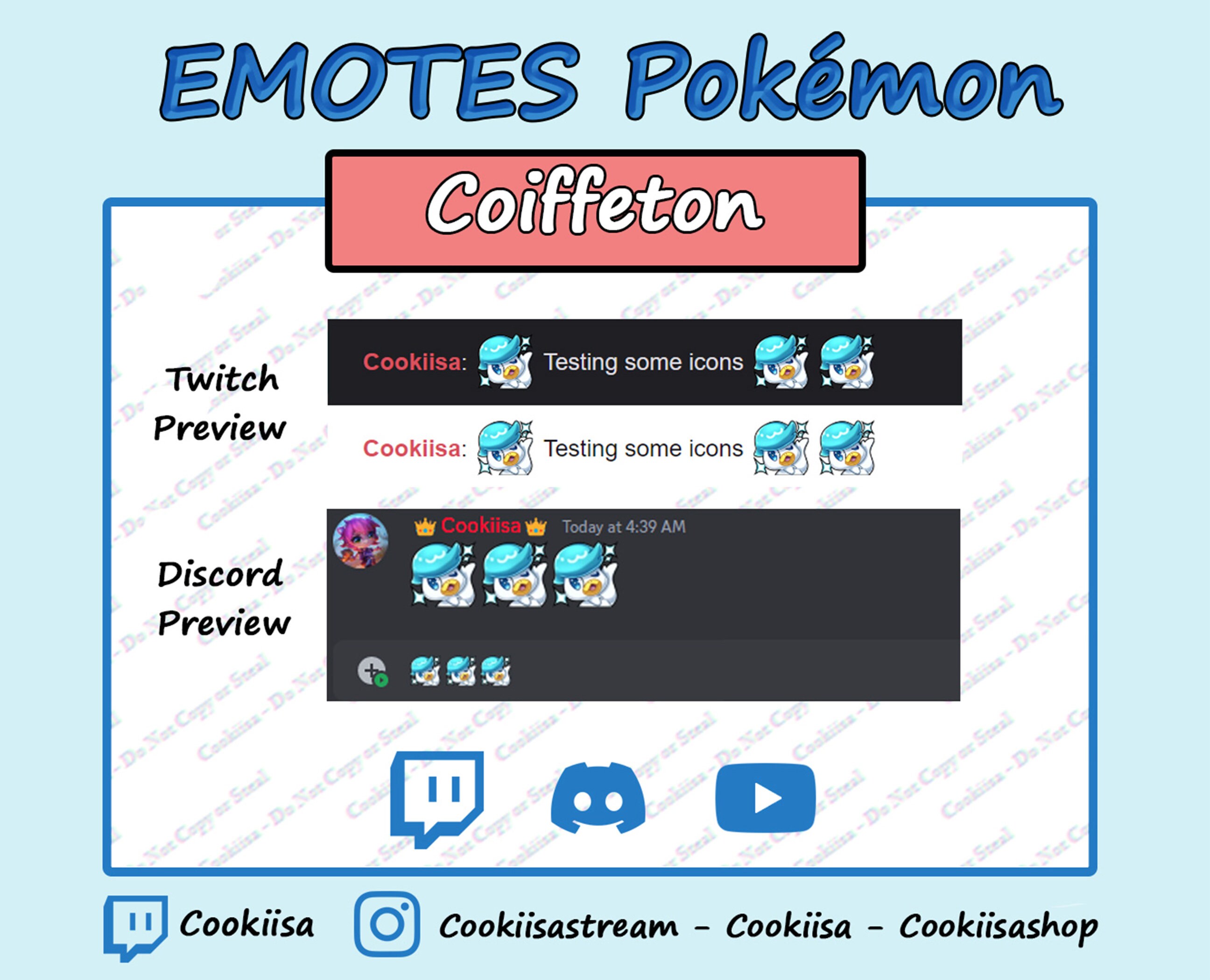 Pokemon EMOTE Twitch/discord HELLO THERE Hairstyle - Etsy