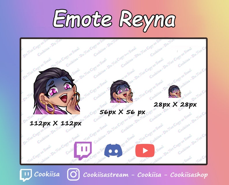 EMOTE - VALORANT Twitch/discord REYNA Lol - Etsy