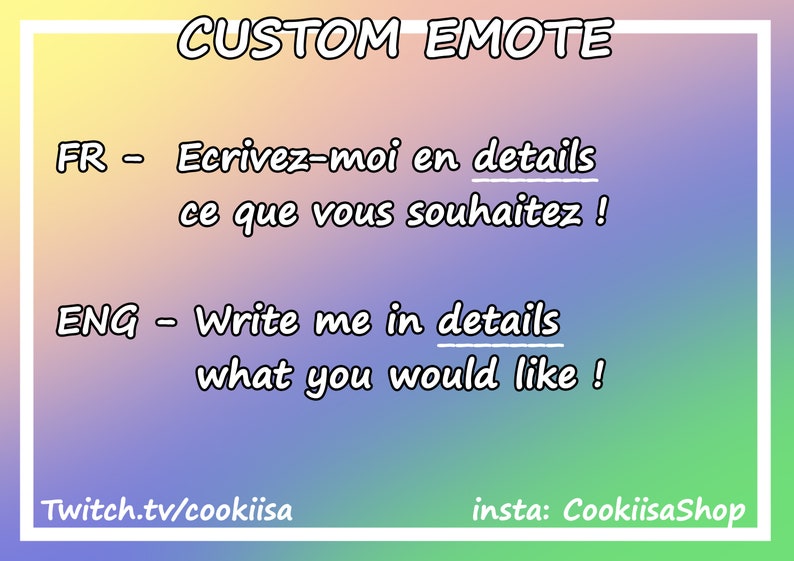 Custom Emote X10 Twitch Youtube Discord Etsy