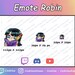 EMOTE OP - MUGIWARA Twitch/discord Robin Notes - Etsy