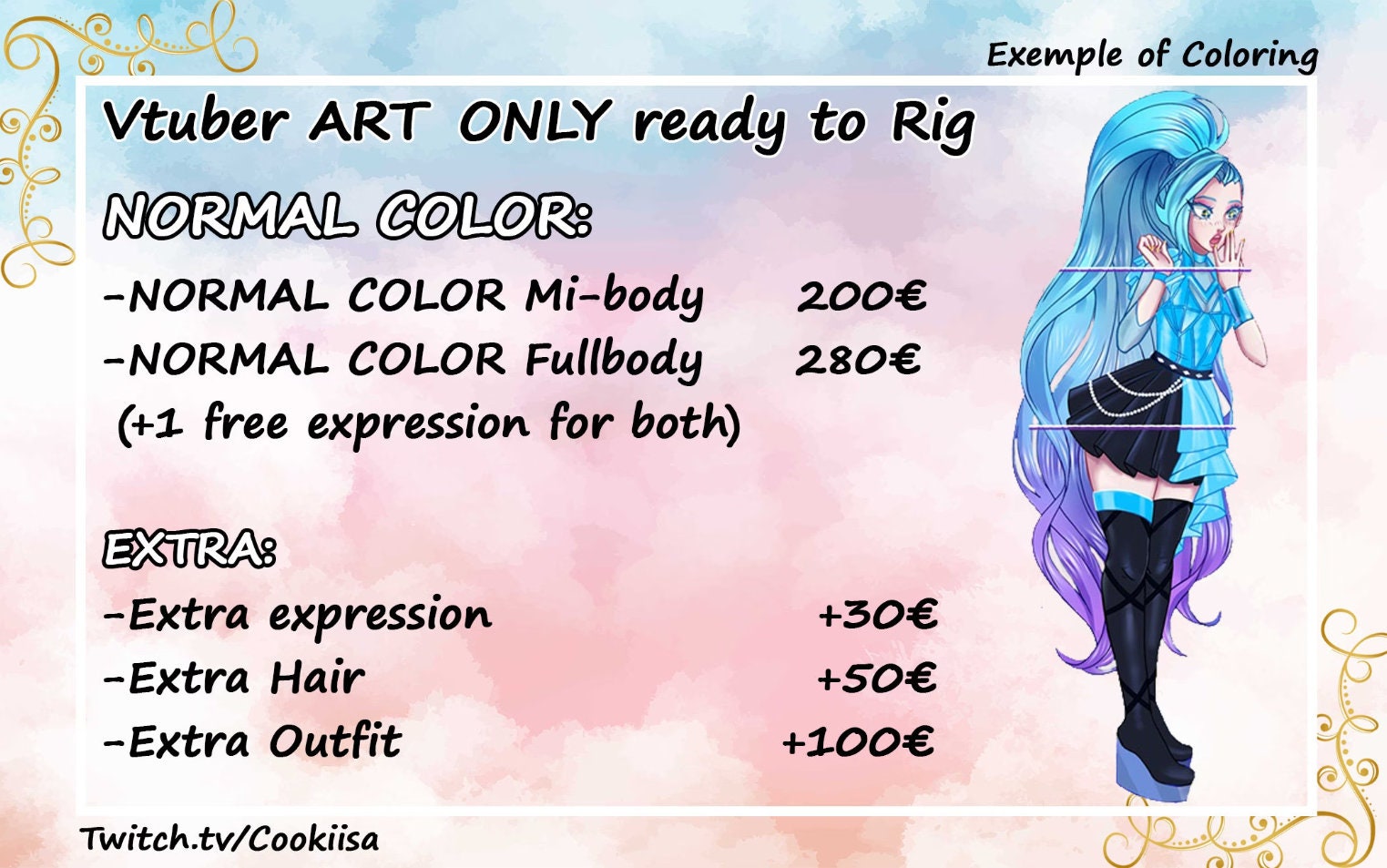 CUSTOM | VTUBER Design YOUR Vtuber for Twitch Stream - Etsy